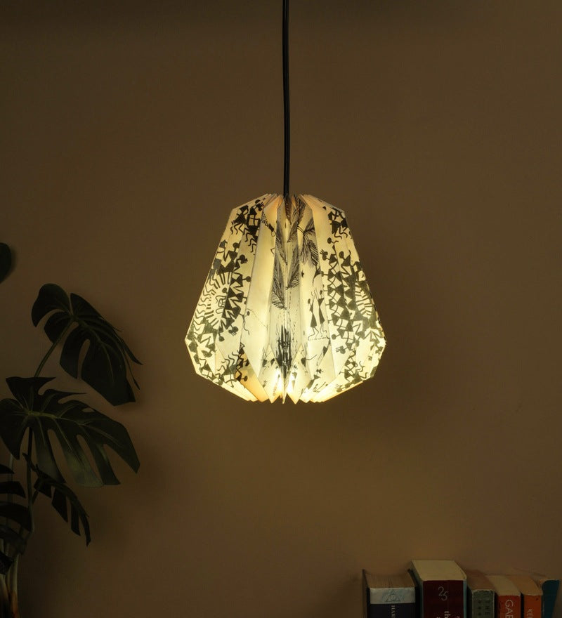 WARLI SMALL CONICAL COLLAPSIBLE ORIGAMI TABLE LAMP – FLOFTstudio